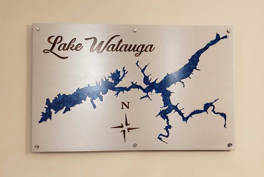 Lake Springfield Metal Lake Map | Metal Lake Maps